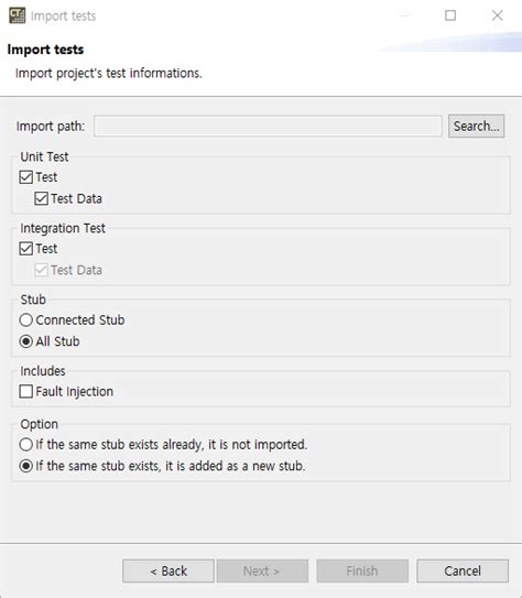 test − import test user manual 3 7