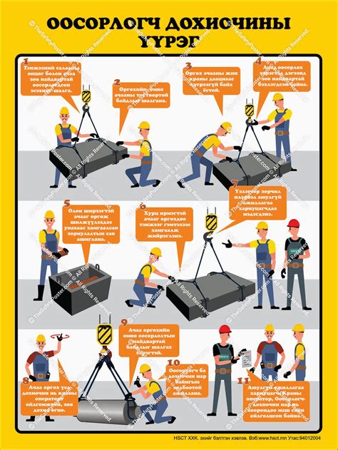 Hsct Өргөлт буулгалтын ажил дээр оосорлогч дохиочны үүрэг ямар байдаг вэ Аюулгүй