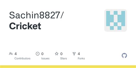 Github Sachin8827cricket