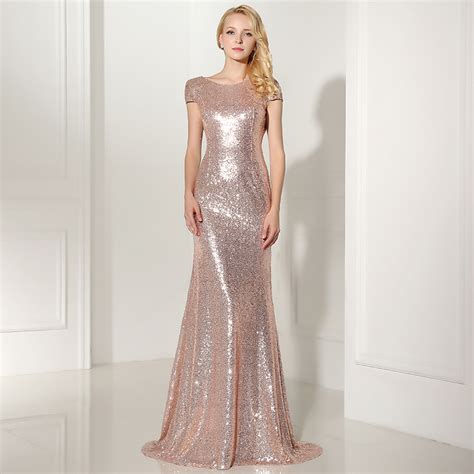 Sequins Long Formal Evening Dresses Wedding Party Bridesmaid Pageant Prom Gown Ebay