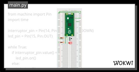 Encender Un Led Con Interruptor Wokwi ESP32 STM32 Arduino Simulator