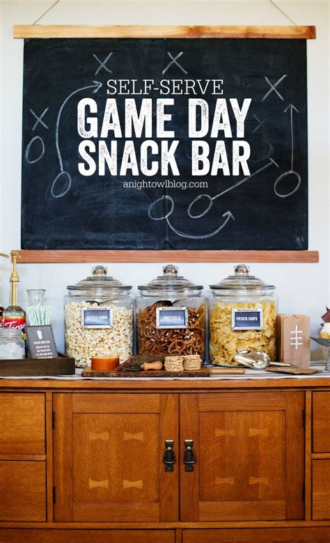 Self Serve Game Day Snack Bar A Night Owl Blog