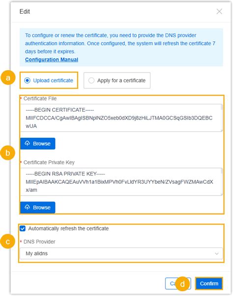 Manage Custom Domain Name