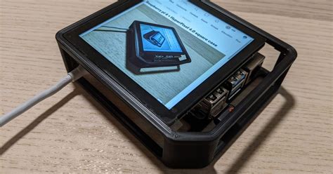 raspberry pi 4 hyperpixel 4 0 square case by tom ben download free stl model