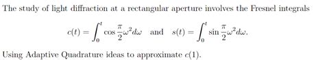 The Study Of Light Diffraction At A Rectangular