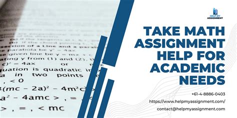 Take Math Assignment Help For Academic Needs By Help My Assignment Medium