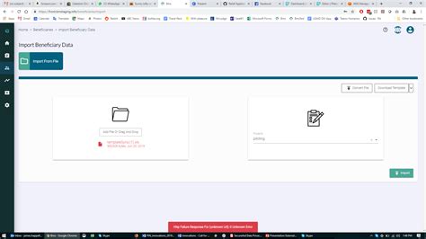 File Import Error Critical · Issue 790 · Reliefapplicationsbms
