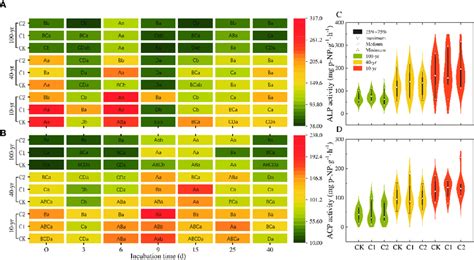 Heatmaps Indicate Differences In Alp A And Acp B Activities In