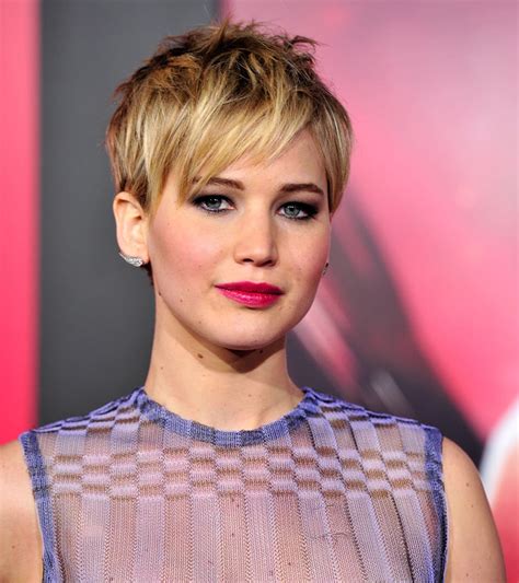 Jennifer Lawrence Short Hair Back