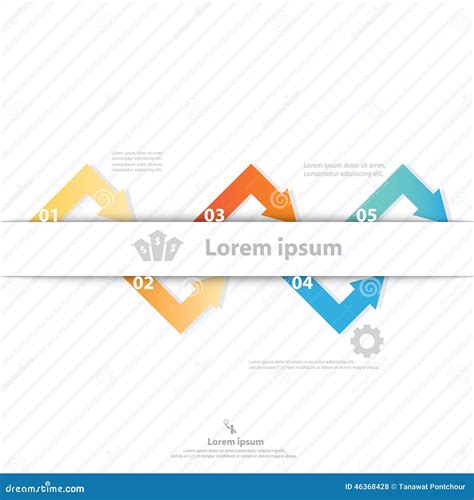 Colorful Vector Design For Workflow Layout Stock Vector Illustration Of Advertise Chart 46368428