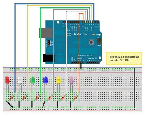 Rob Tica Con Arduino Digital Led