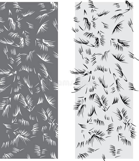 Scratches Of Seamless Pattern Hand Drawn Palm Leaves Tropical Summer
