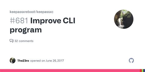 Improve Cli Program · Issue 681 · Keepassxrebootkeepassxc · Github
