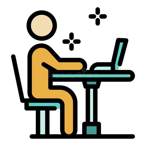 Programmer Debugging Icon Color Outline Vector Stock Vector