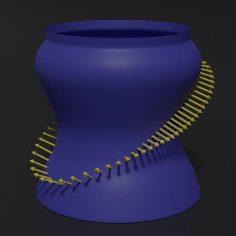 Modeling Arrows On A Surface Following A Path Blender Stack Exchange