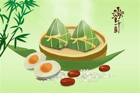 gif动图 插画动图 端午节吃粽子gif 860 574 动态图库网