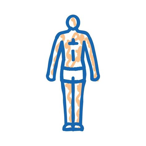 Ectomorph Male Body Type Icon Doodle Illustration 62460141 Vector Art