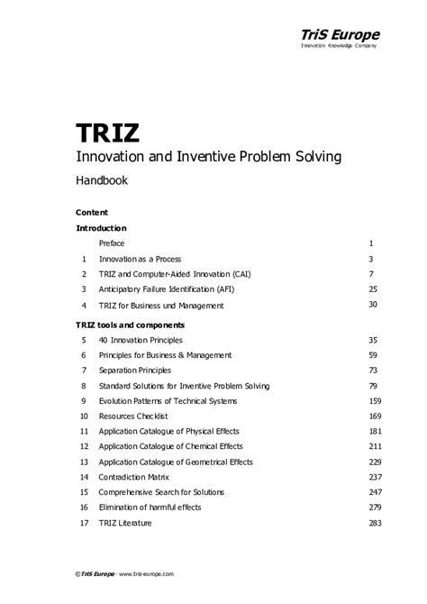 Pdf Triz Innovation Technology Product Development And Inventive