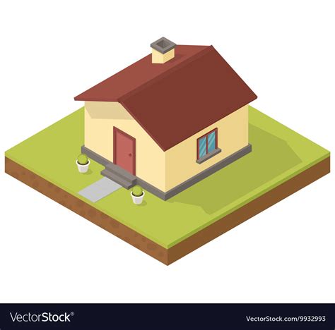 Isometric House Icon Royalty Free Vector Image