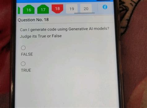 16 17 18 19 20 Question No 18 Can I Generate StudyX