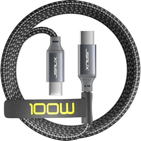 10ft Type C To Type C Cable 100w 5a Usb To Type C Cable Fast Charging