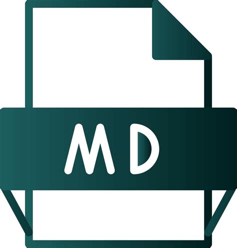 Md File Format Icon 15575187 Vector Art At Vecteezy