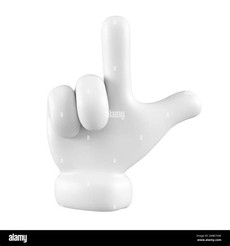 White Emoji Hand Showing Up Or Pointing Gesture Isolated Close Up Tap Gesture Icon Symbol