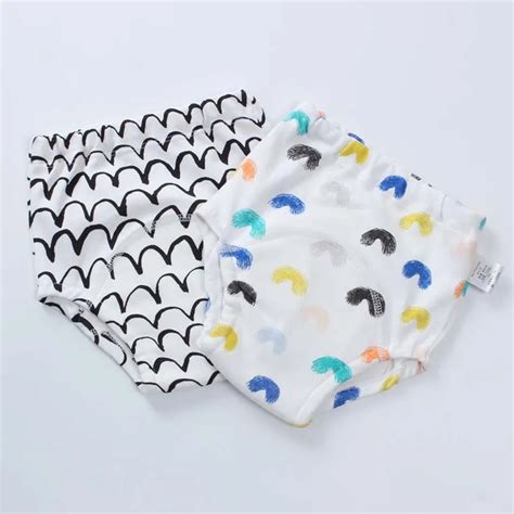 남아여아 면 기저귀 천 기저귀 교환 기저귀 재사용 가능한 기저귀 아기 유아 방수 변기 훈련 바지 Abdl 20 개묶음 Aliexpress