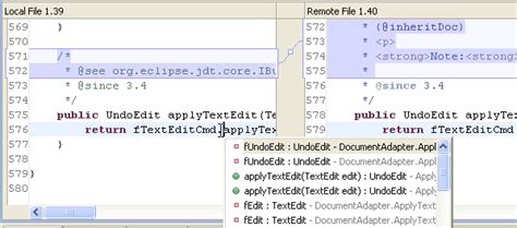 Java Compare Editor Enhancements Eclipse Galileo Feature 10