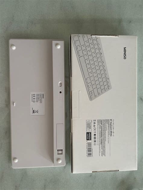 MINISO BT White Keyboard Computers Tech Parts Accessories Computer Keyboard On Carousell