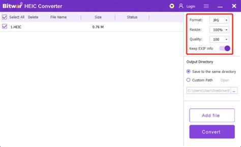 Convert HEIC Image Bitwarsoft