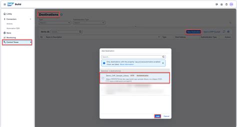 Setup Connectivity To Cap Service Sap Tutorials