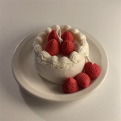 오제티캔들 딸기 생크림 케이크 캔들 미니 캔들 증정 향초 선물 불멍 위시버킷