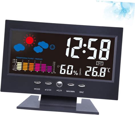 IMIKEYA LED Weather Station S Top LED Date Clock