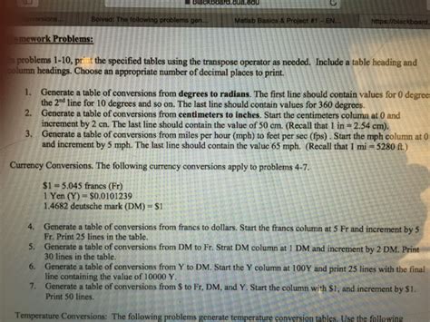 Solved Print The Specified Tables Using The Transpose Chegg Com