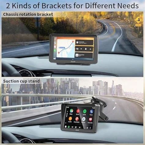 Inch Android Car Display Screen Portable Car Player With Navigation Backup Camera Mirror Link