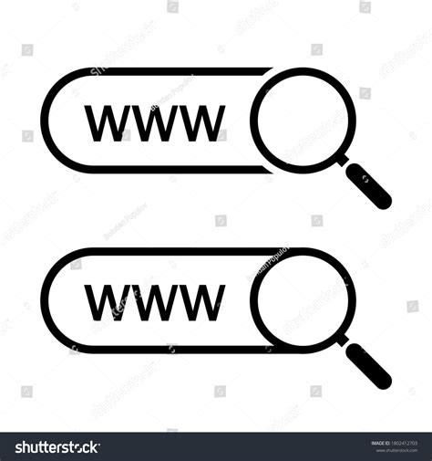 Search Button Ui Elements Vector Template Stock Vector Royalty Free