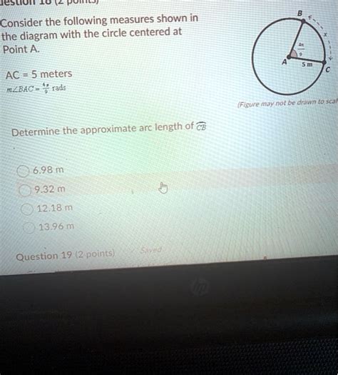 SOLVED Jeslion Pom Consider The Following Measures Shown In The Diagram With The Circle