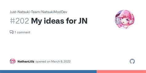 My Ideas For JN Issue Just Natsuki Team NatsukiModDev GitHub