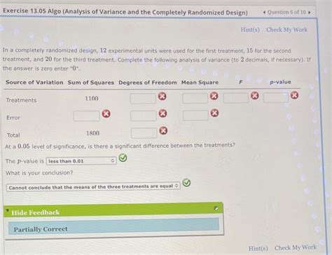 Solved Exercise 1305 Algo Analysis Of Variance And The