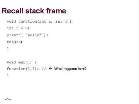 Stack Smashing Stack Smashing Buffer Overflow One Of