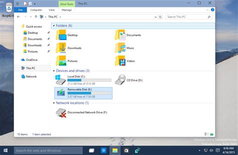 Hide Removable Drives From Navigation Pane In Windows 10