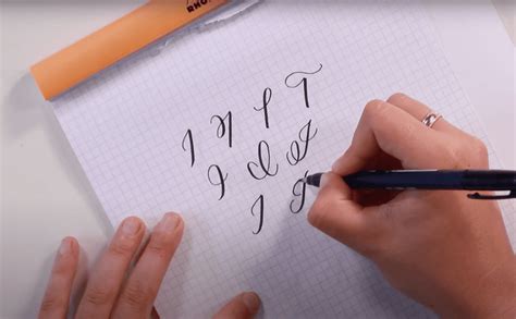 Ways To Write Letter I In Brush Calligraphy The Happy Ever Crafter Inc