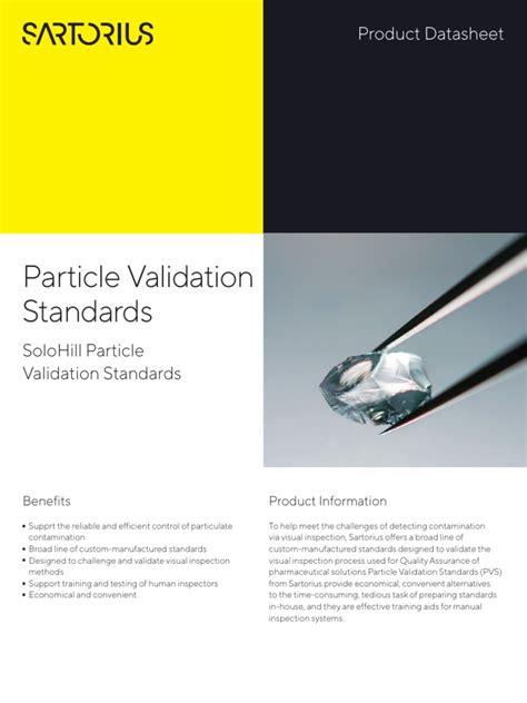 Sartorius 2020 Pd Particle Validation Standards Solohill Particle Sartorius 2020 Pd Particle Validation Standards Solohill Particle