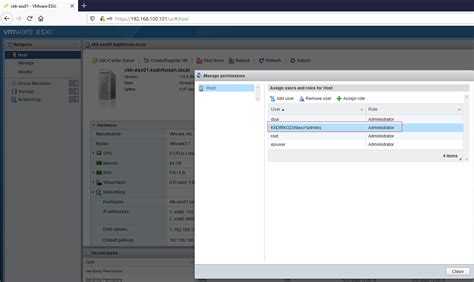 Vmware Esxi Hostun Active Directory Ortamına Dahil Edilmesi Veli