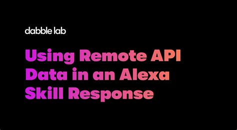 Github Dabblelab Alexa Remote Api Example Skill Alexa Remote Api Skill Template