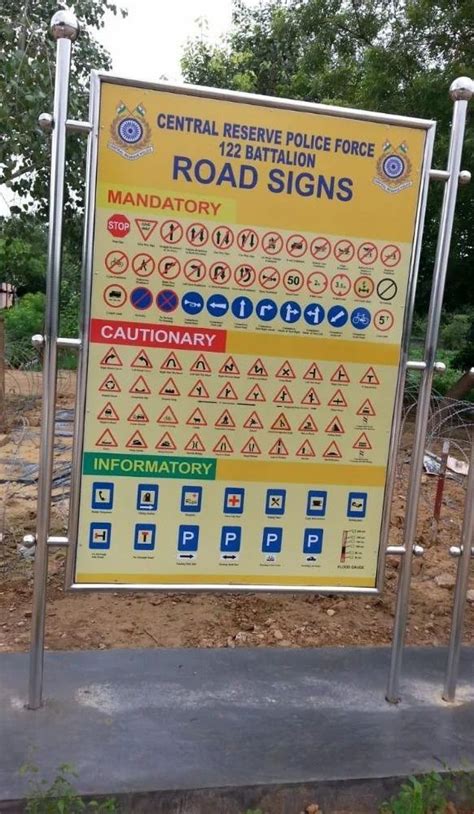 Road Safety Sign Board At ₹ 800sq Ft Road Safety Sign In New Delhi