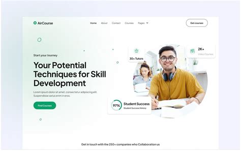 Aircourse School Html5 Responsive Website Template