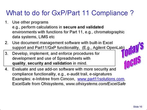 Validation And Use Of Exce Spreadsheets In Regulated Environments Part 11 презентация онлайн