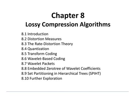 PPT Advanced Techniques In Lossy Data Compression A Comprehensive Overview PowerPoint